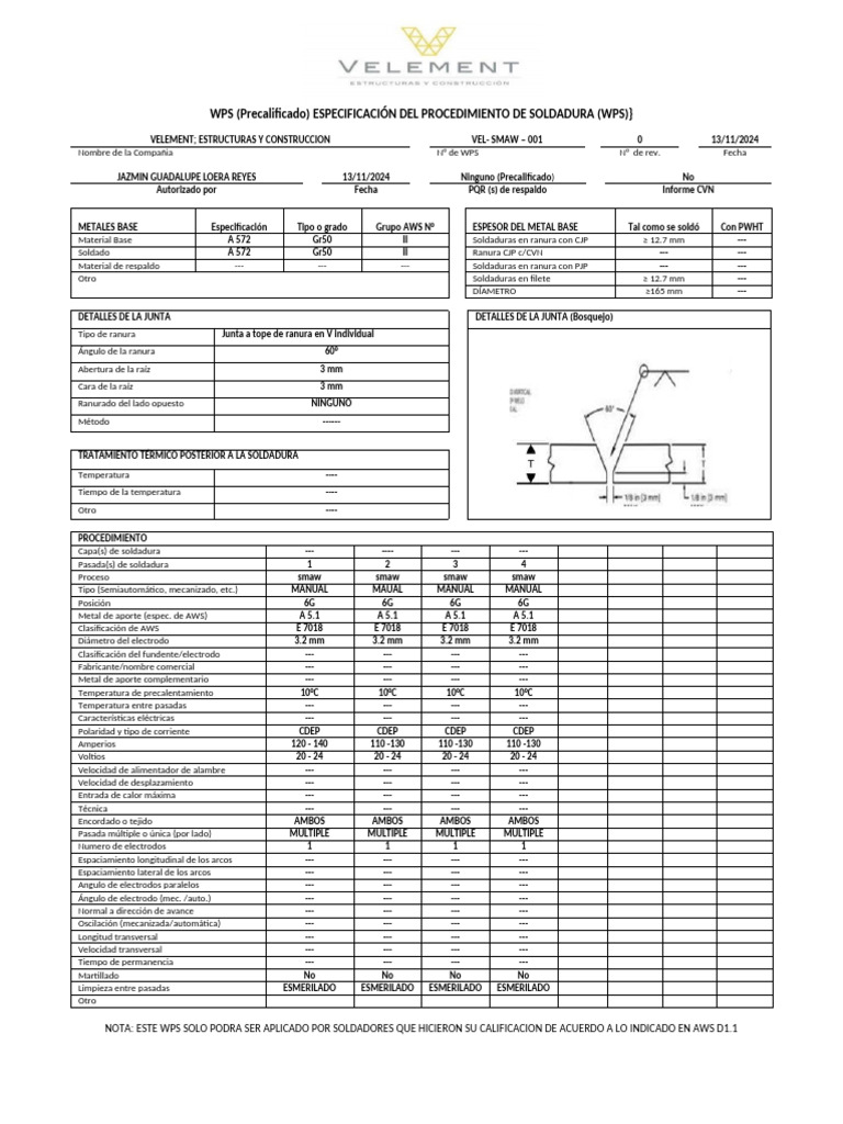 Wps 01 | PDF | Soldadura | Construcción