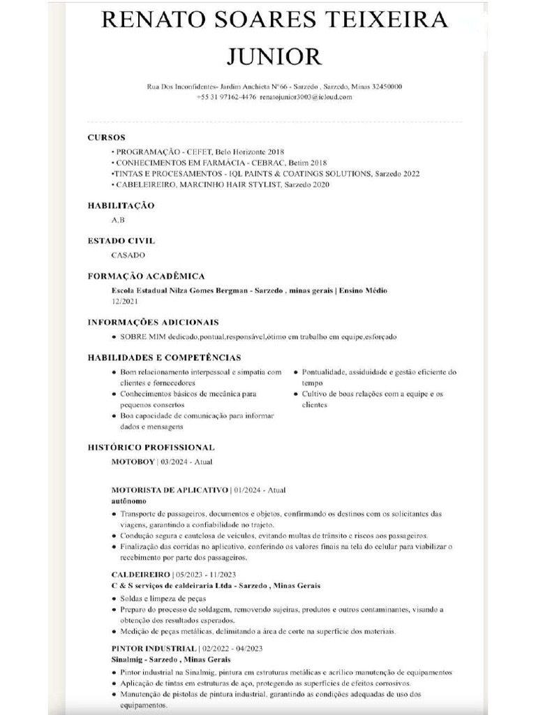 Currículo Renato | PDF