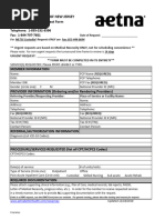 Aetna Prior Authorization Form | PDF | Medical Record | Health Sciences