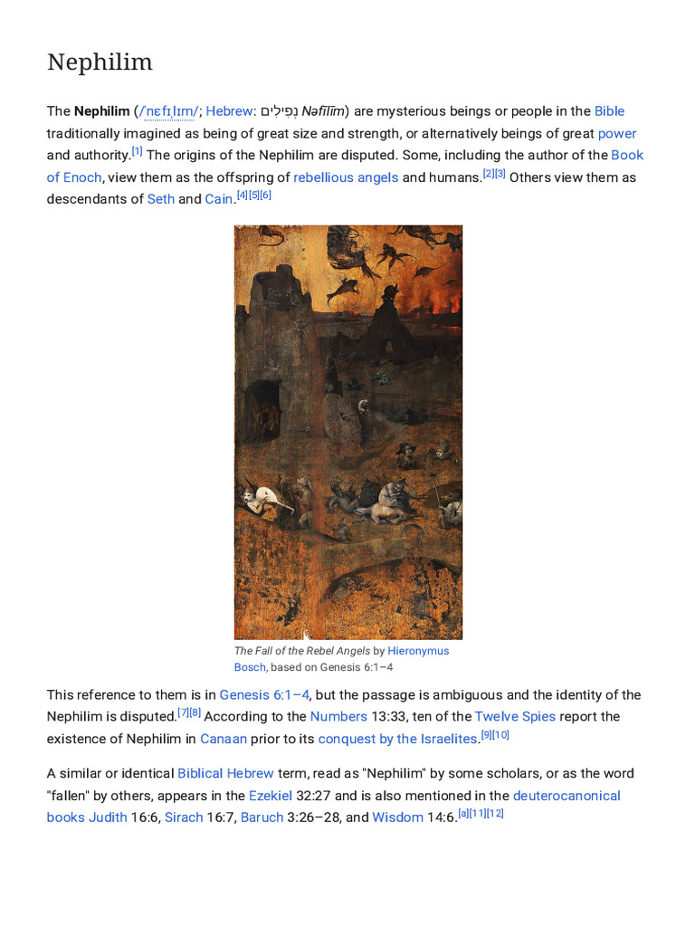 Understanding the Nephilim in Scripture | PDF | Nephilim