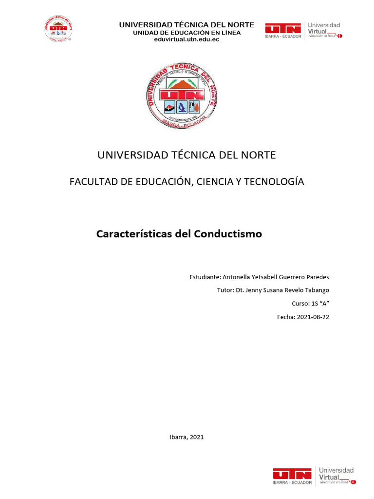 PSIC 1S AGuerrero EFHP TN4 | PDF | Behaviorismo | Teorías psicologicas