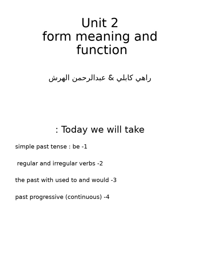 PowerPoint U2 Form | PDF