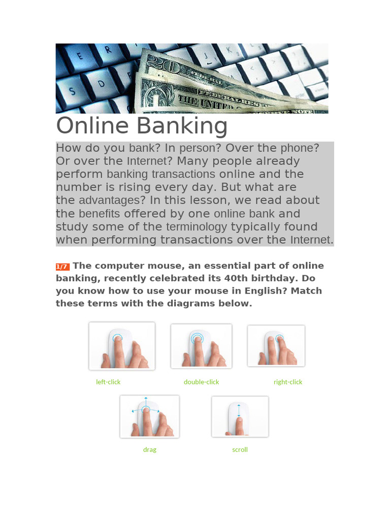 7.2 Online Banking | PDF | Banks | Online Banking