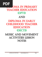Education Notes For DPTE AND DECTE | PDF | Teachers | Curriculum