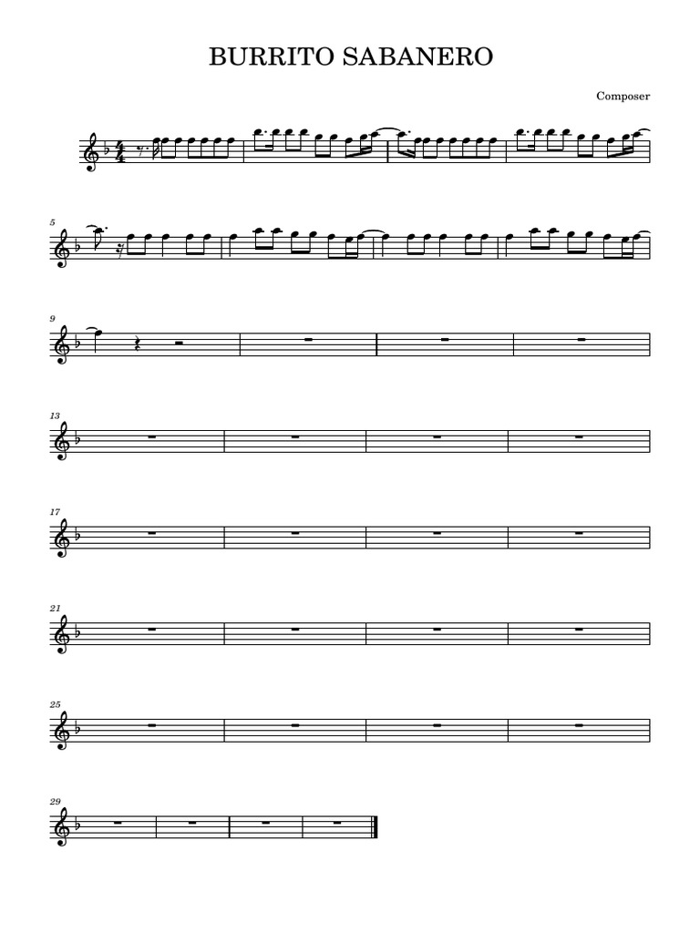 Burrito Sabanero Violin | PDF