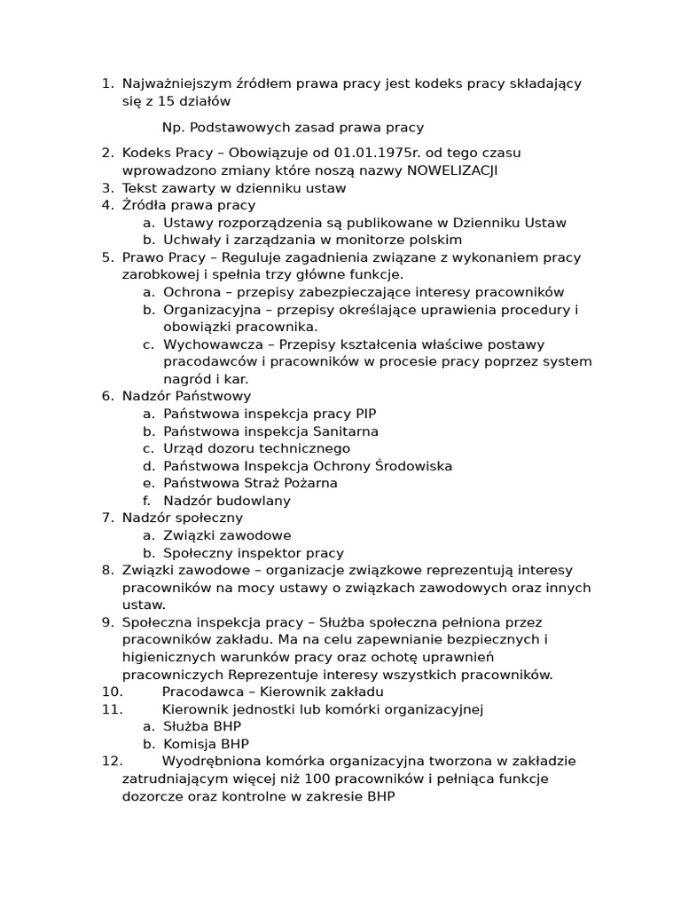 BHP Lekcja Ka | PDF