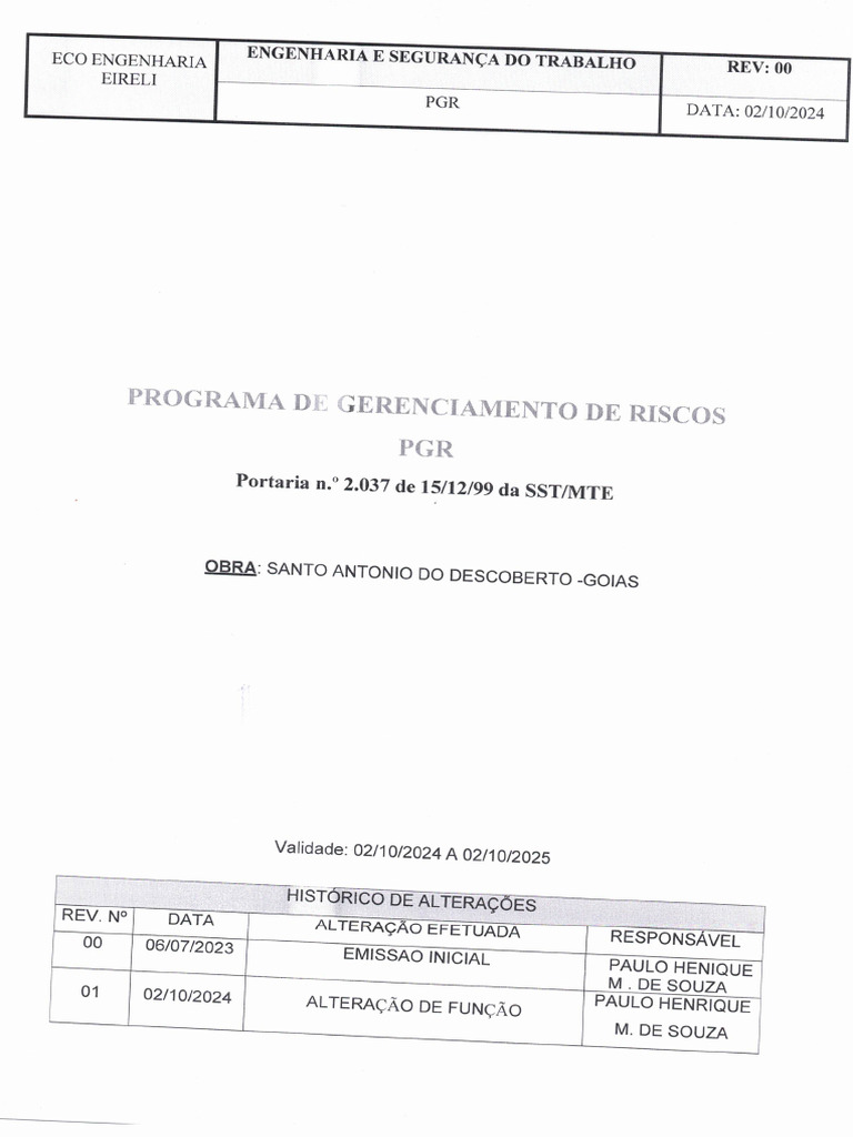 PGR Eco Engenharia 2024 | PDF