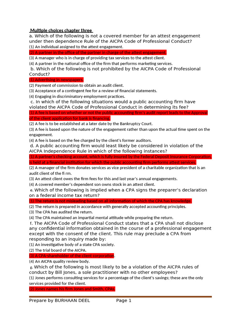 Audit Chapter 3 | PDF | Certified Public Accountant | Audit