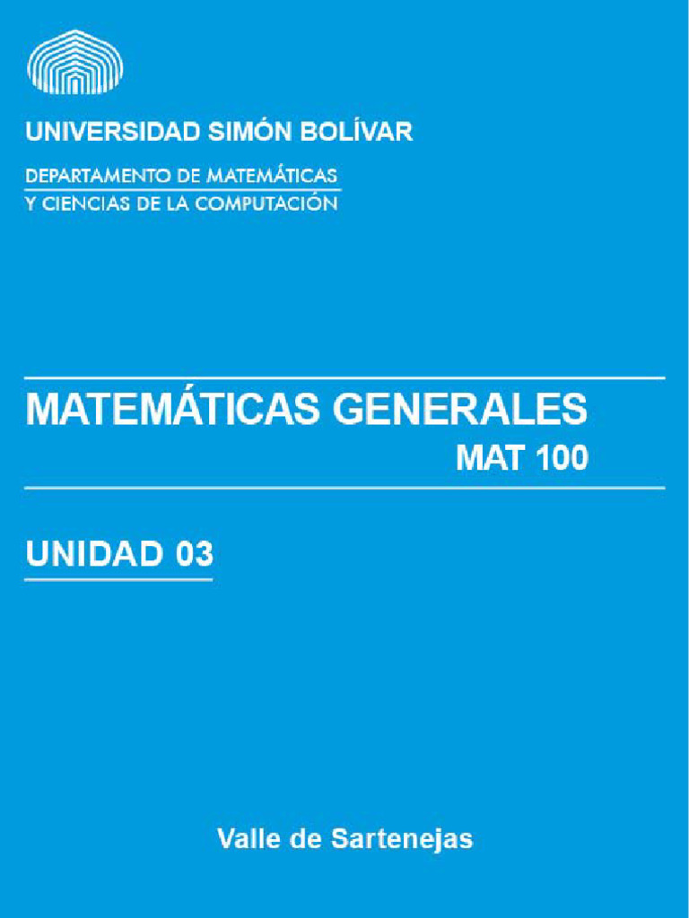 Mat100 Unid 03 | PDF