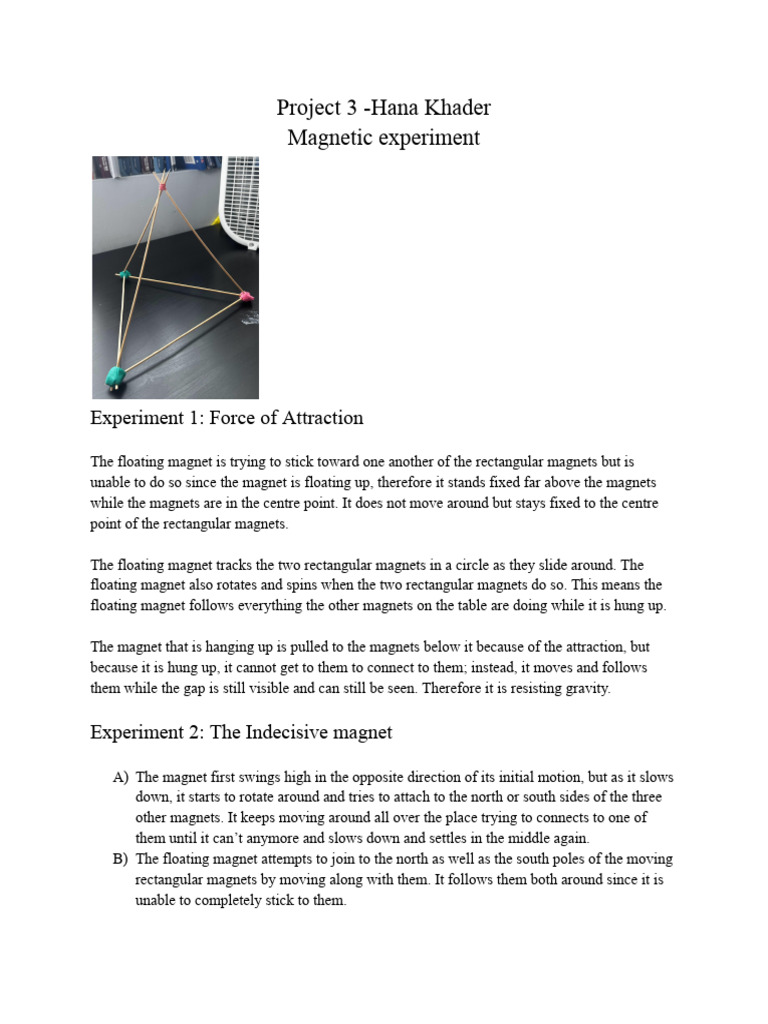 HK Project 3 | PDF | Electromagnetism | Electric Field