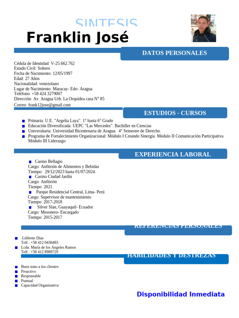 Curriculum FRANK | PDF