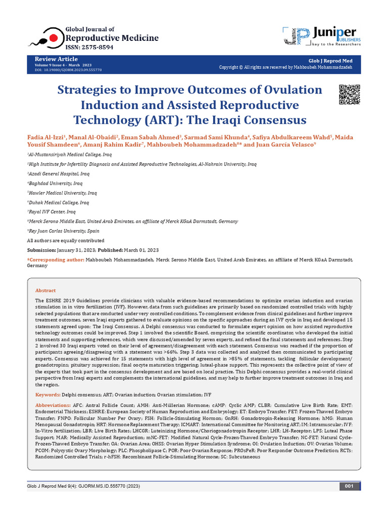 Strategies To Improve Outcomes of Ovulation GJORM - MS.ID.555770 | PDF | Polycystic Ovary ...