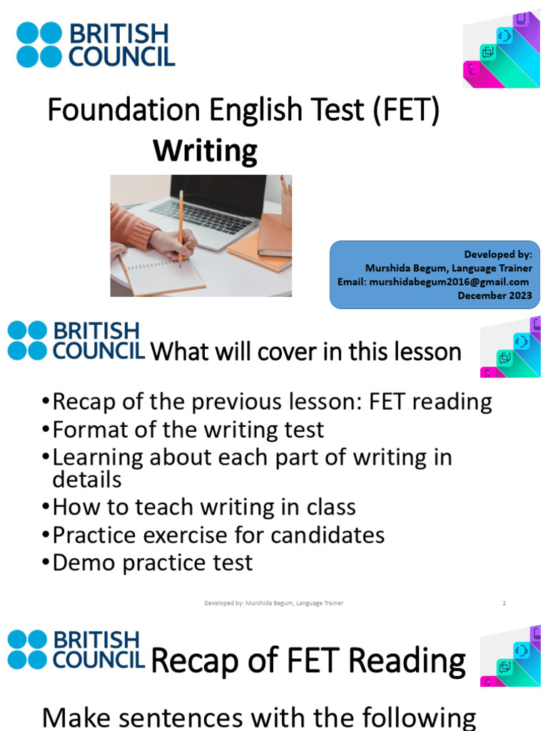 Foundation English Test Writing Guide | PDF | Question | Vocabulary