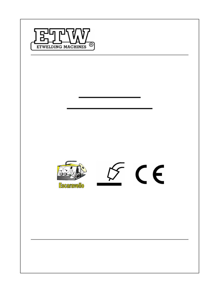 5 - Manual de Instrucciones EWF-400-450-500-600 ETW | PDF | Soldadura | Construcción