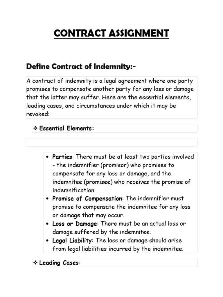 Contract Assignment 52ND Sem | PDF | Guarantee | Surety