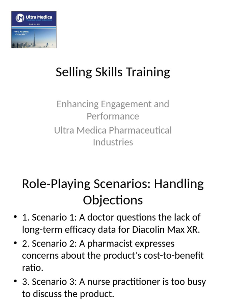 Diacolin Max XR Sales Training Guide | PDF | Business