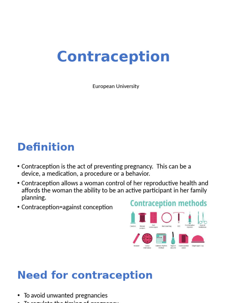 Contrception Pdf Birth Control Condom