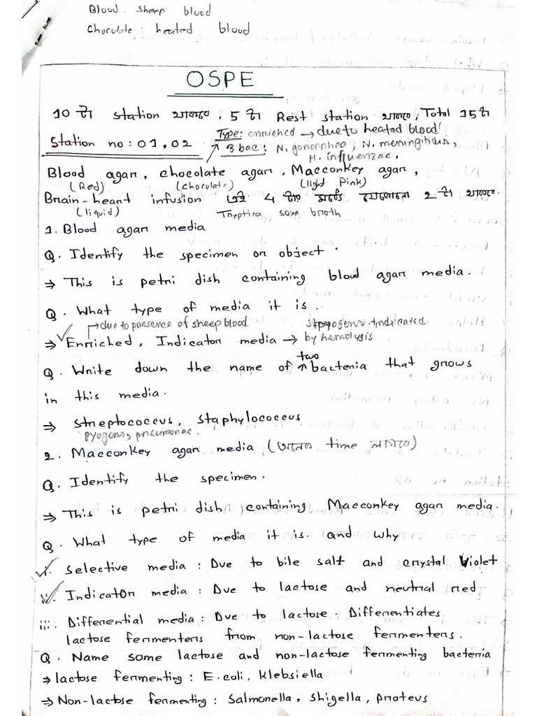 MICRO OSPE + Traditional | PDF