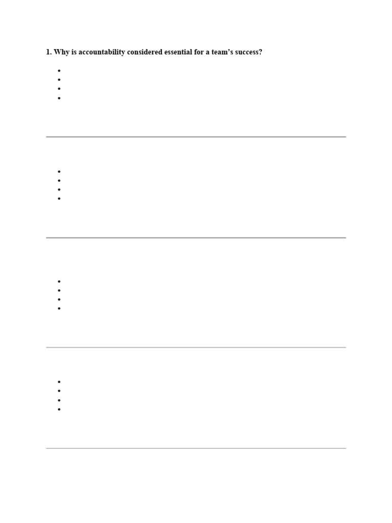 Quiz | PDF | Accountability | Motivation