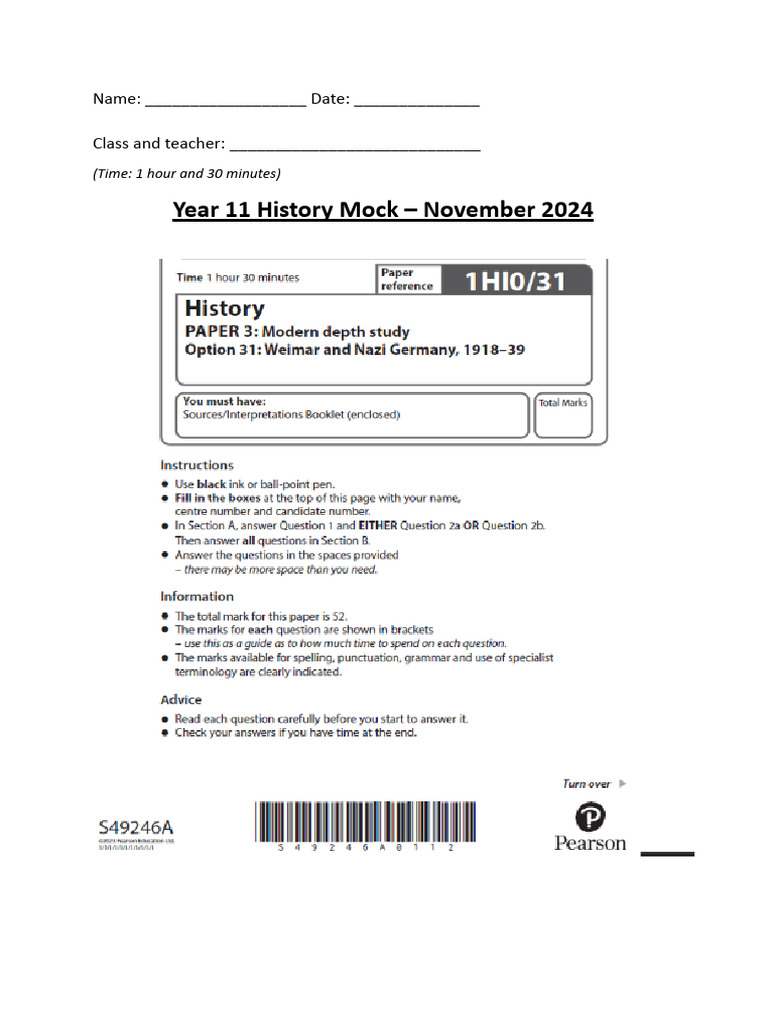 P3 - Germany Exam | PDF | Science & Mathematics