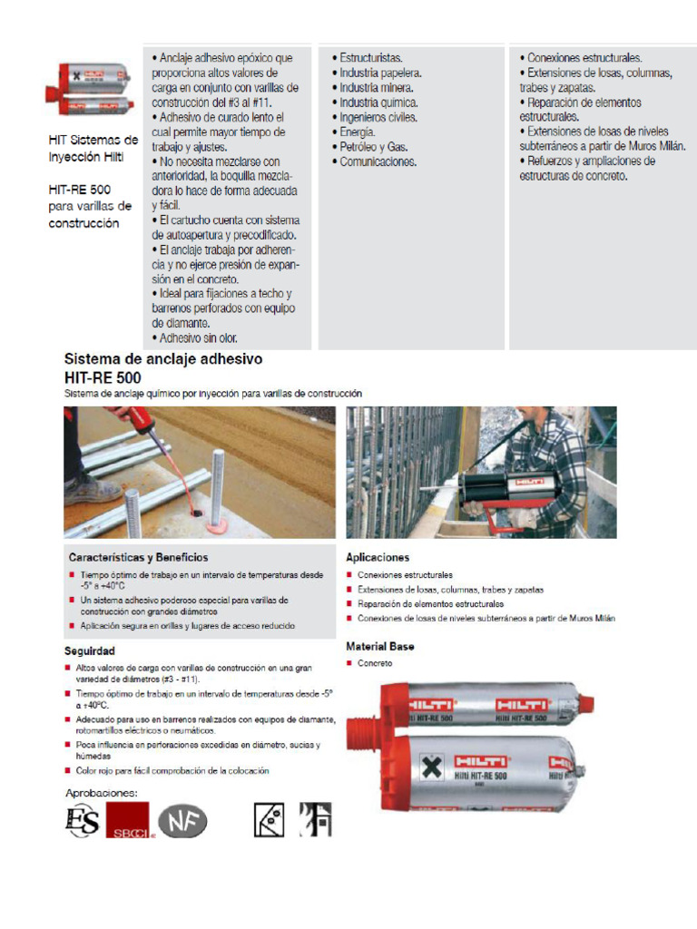Ficha Tecnica Re500 | PDF