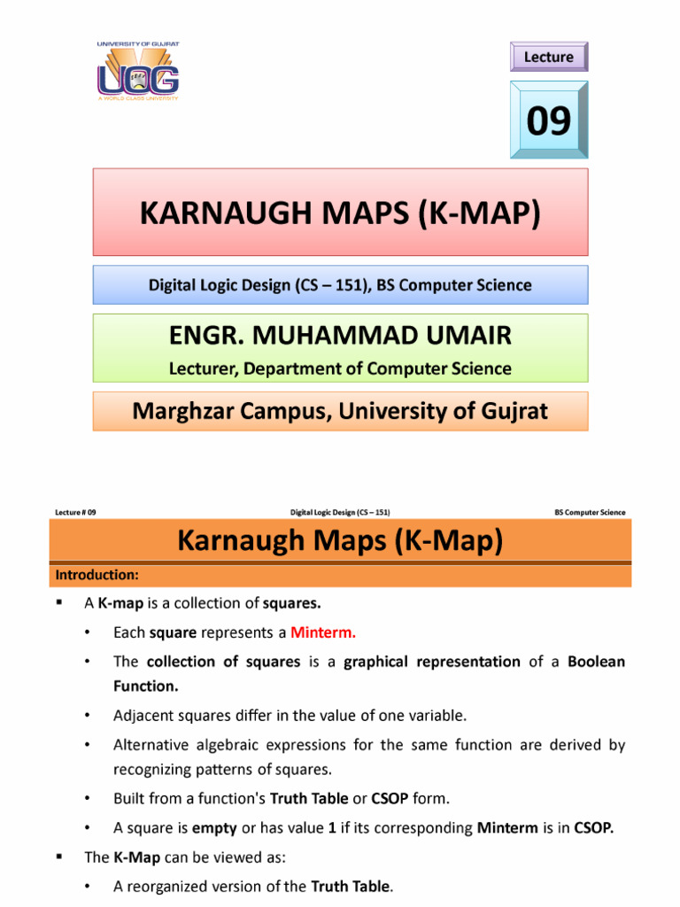 Bscs DLD Cs-151 S-22 Slides Lecture # 09 | PDF