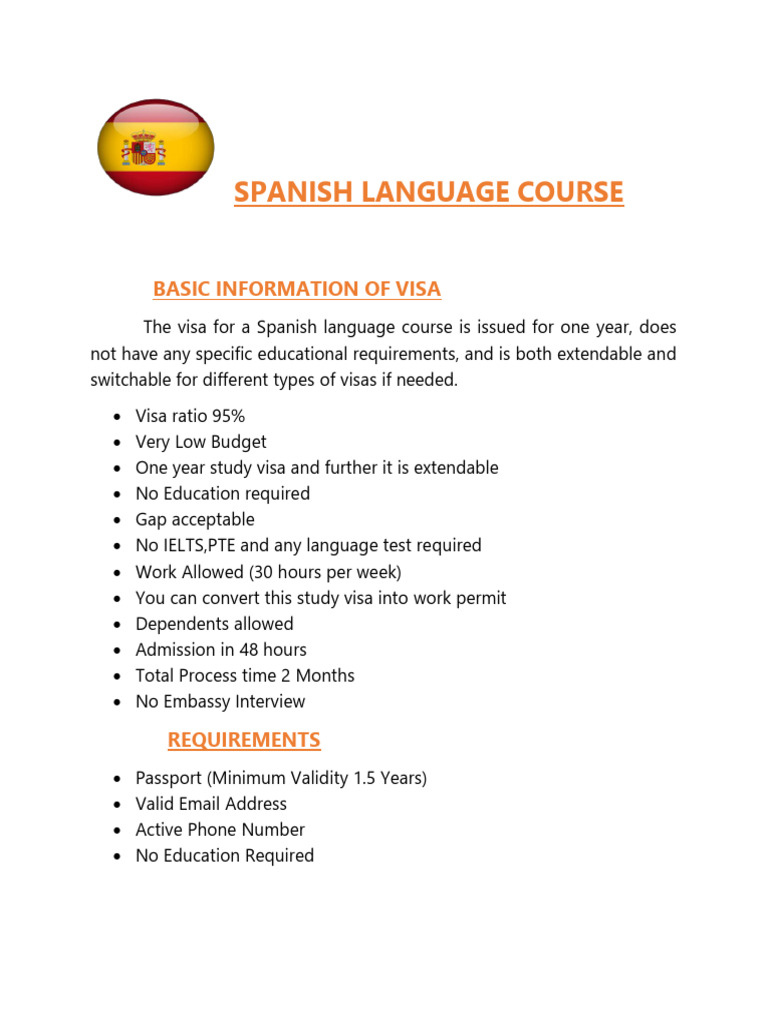 Spanish Language Course | PDF