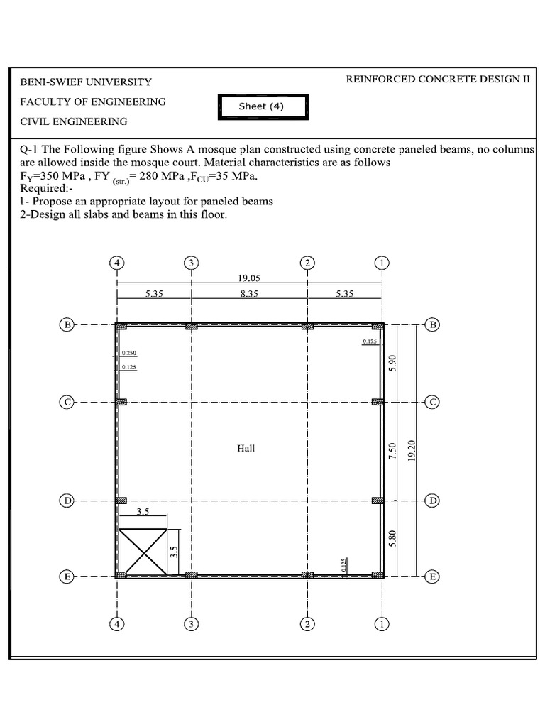 Sheet 4 - Paneled Beams | PDF