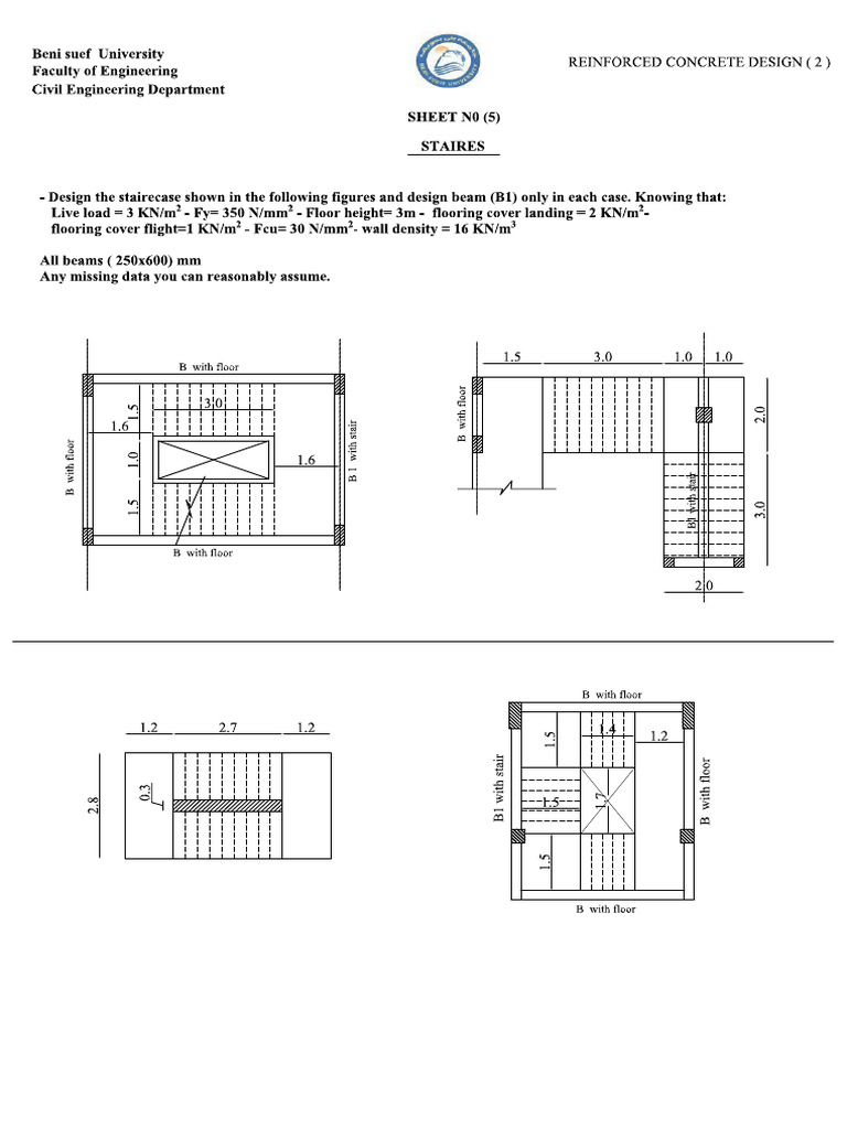 Sheet 5 - Stairs | PDF