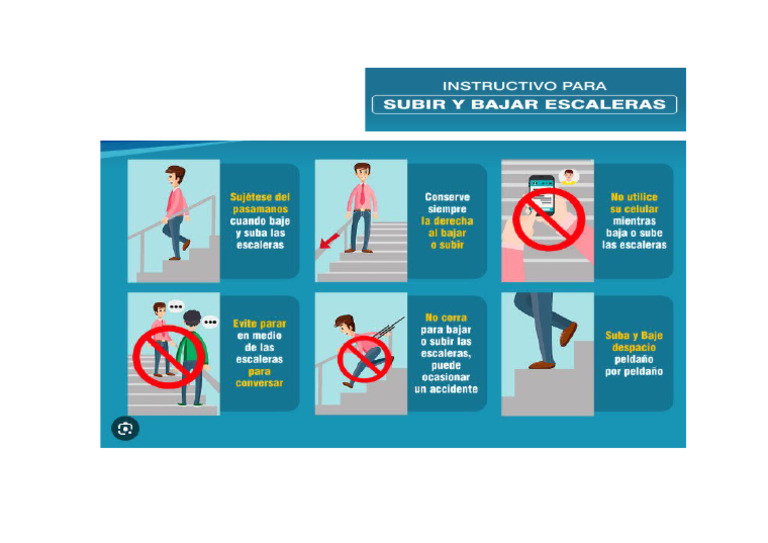 2024 Flayer Instructivo para Subir y Bajar Escaleras de Forma Segura | PDF