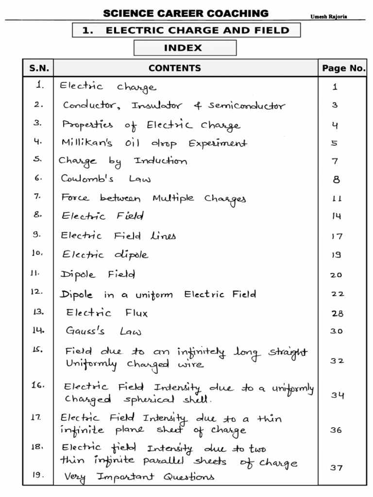 Umesh Rajoria's Notes Class 12 Combined | PDF