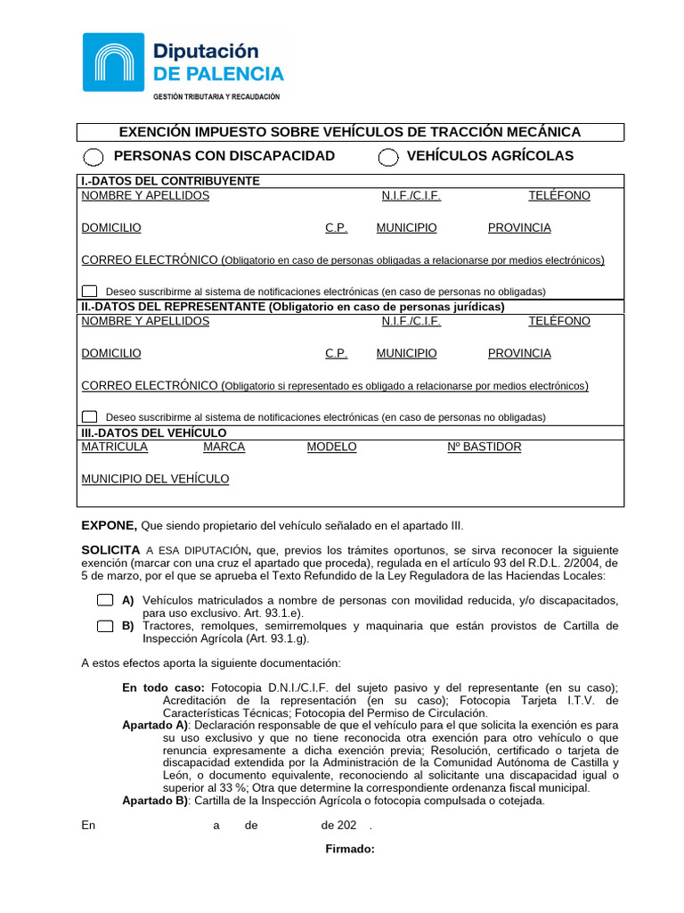 Solicitud Exencion Ivtm | PDF | Ciencias sociales