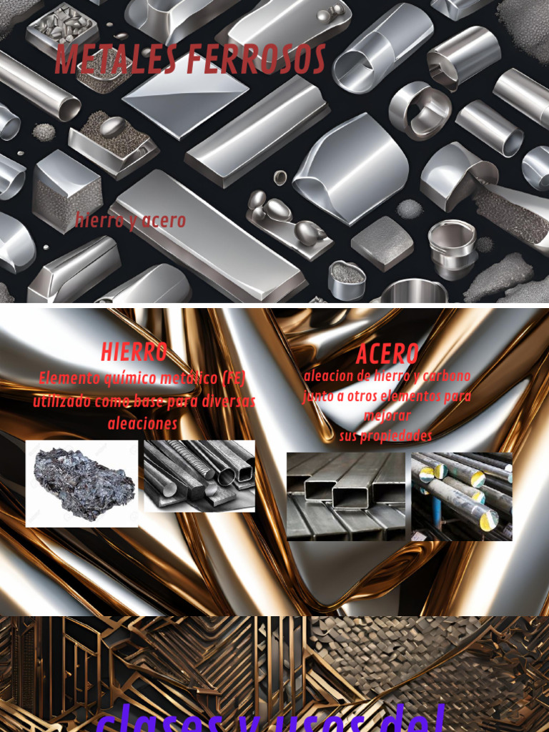 Metales Ferrosos | PDF | Acero | Hierro fundido