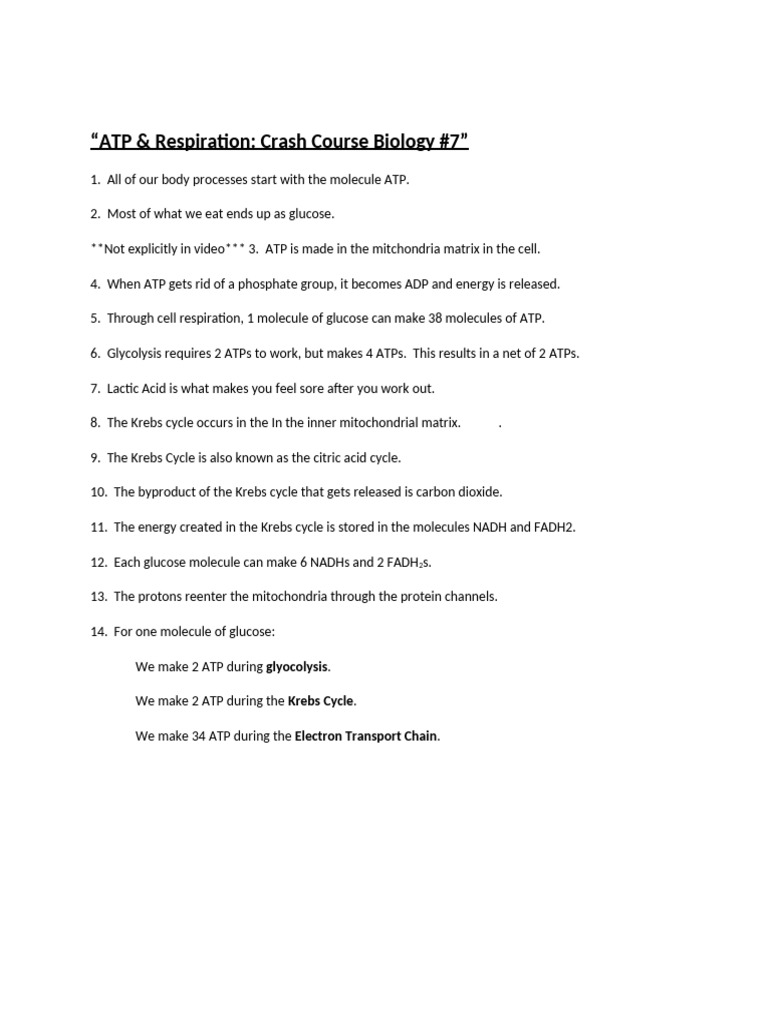 Cellular Respiration-99 | PDF | Wellness | Science & Mathematics