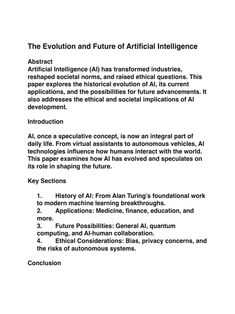 Evolution and Future of AI Insights | PDF