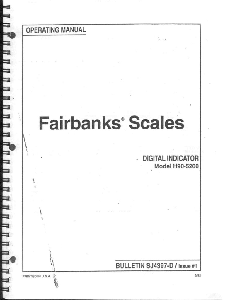 Manual de Servicios Fairbanks h90-5200 | PDF