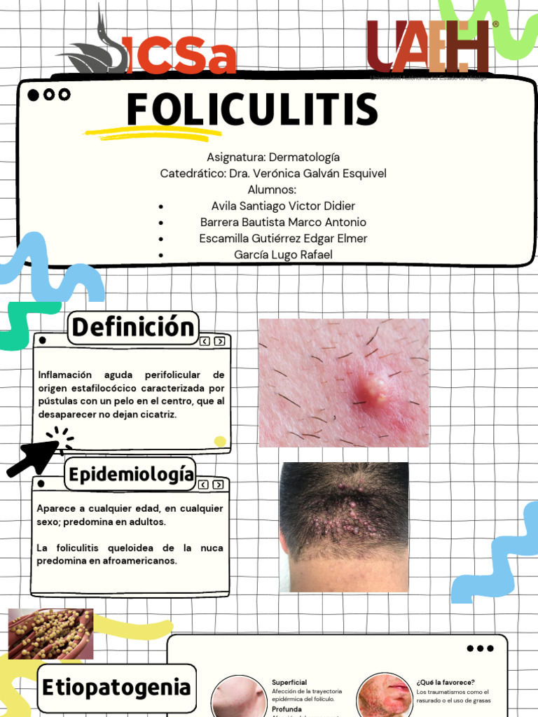 Guía Completa sobre Foliculitis en Dermatología | PDF | Inflamación ...