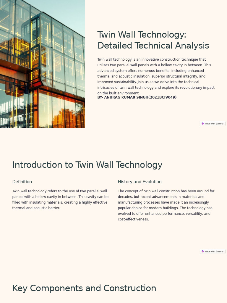 Twin Wall Technology Detailed Technical Analysis | PDF | Building Insulation | Efficient Energy Use