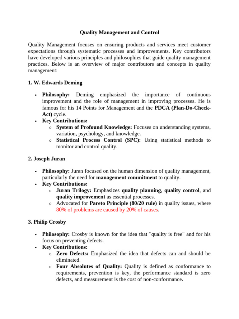 Chapter 5 | PDF | Quality (Business) | Quality Management