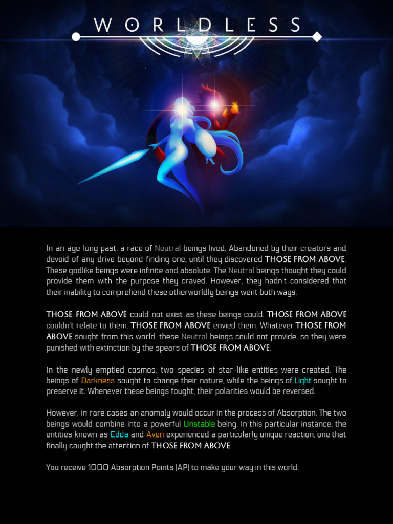 Worldless: Edda and Aven's Journey | PDF | Universe