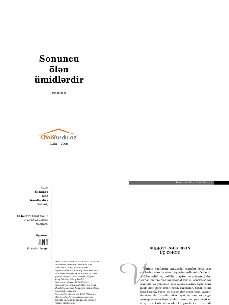 (Kitabyurdu - Org) - Varis Sonuncu Olen Umidlerdir | PDF