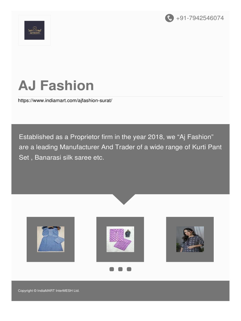 Aj Fashion | PDF | Clothing | Fashion