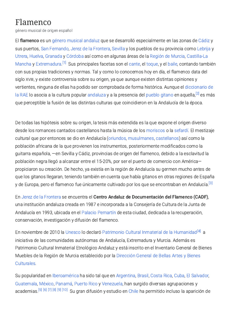 Flamenco | PDF | Estilos de música españoles