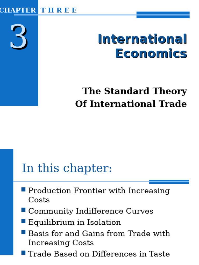 Ch. 3. | PDF | Trade | Economics