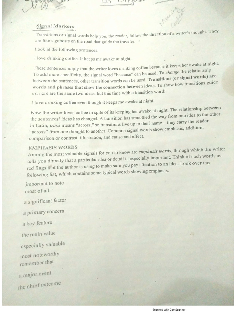 Signal Markers | PDF