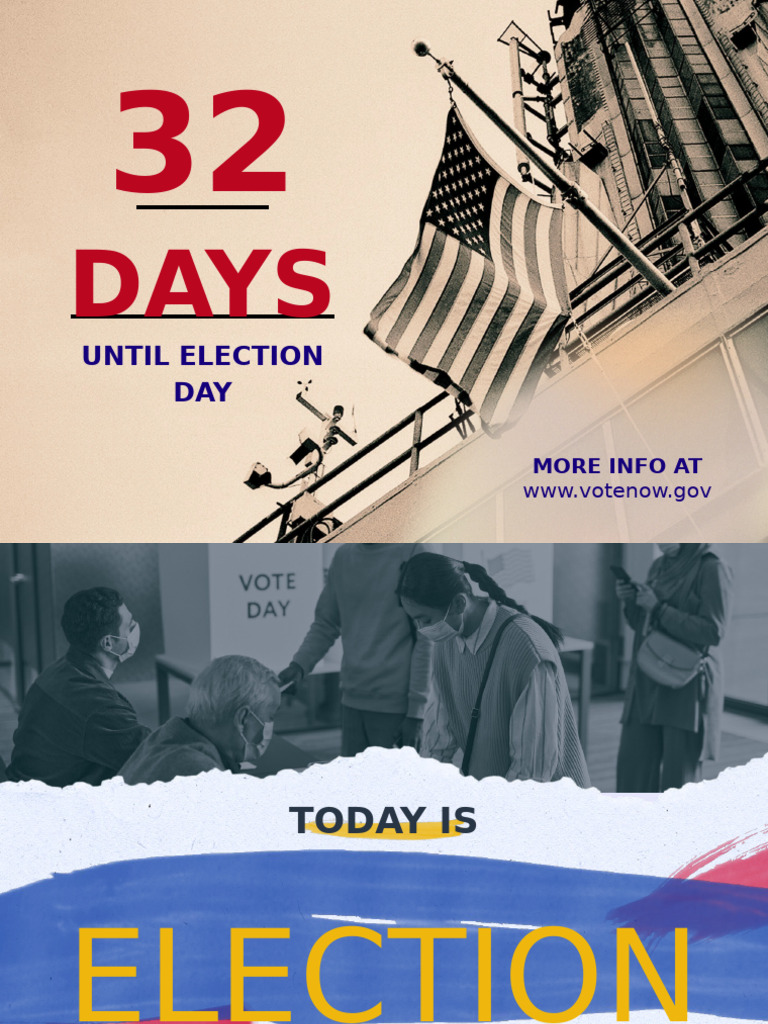 Simple Countdown To Presidential Election Poster | PDF