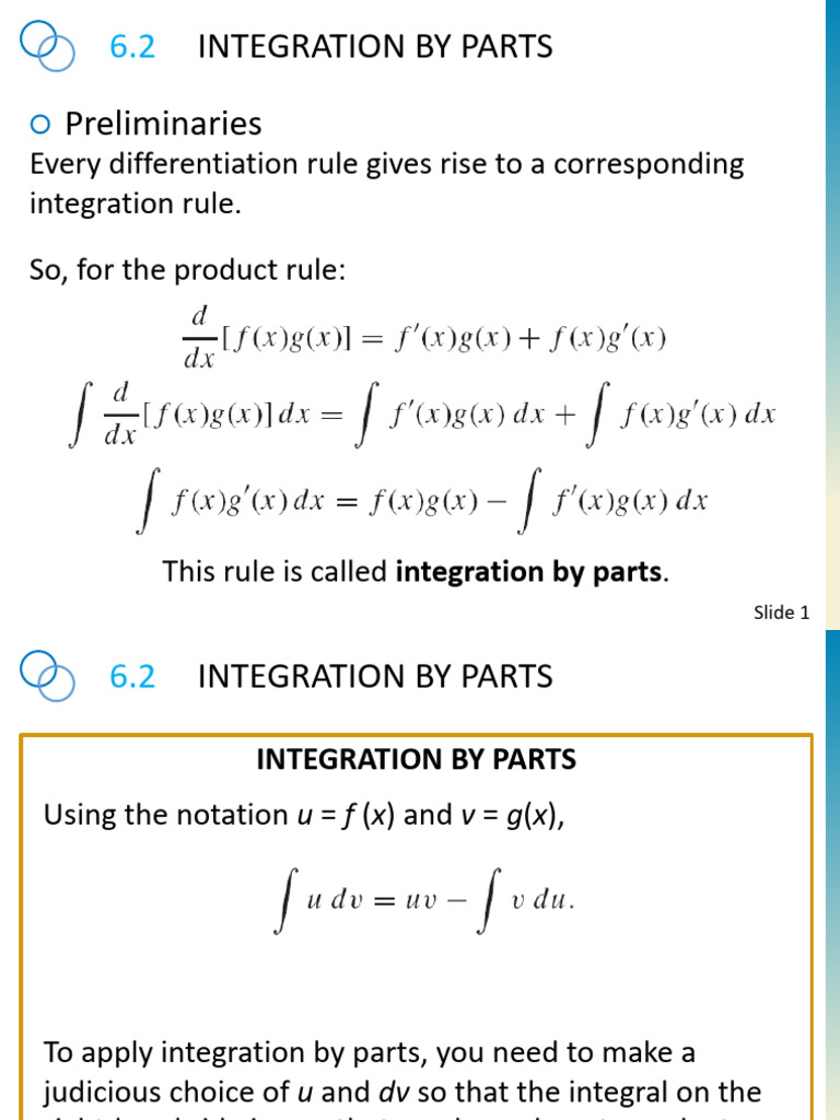 Integration by part | PDF | Integral | Mathematics