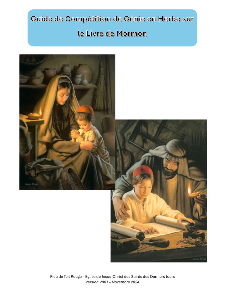 Compétition Génie en Herbe - Livre de Mormon | PDF | Livre de Mormon ...