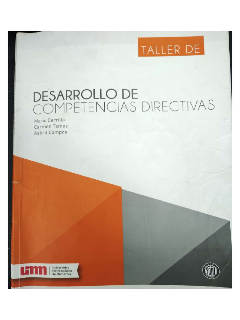 Libro - Taller de Desarrollo de Competencias Directivas UMM | PDF