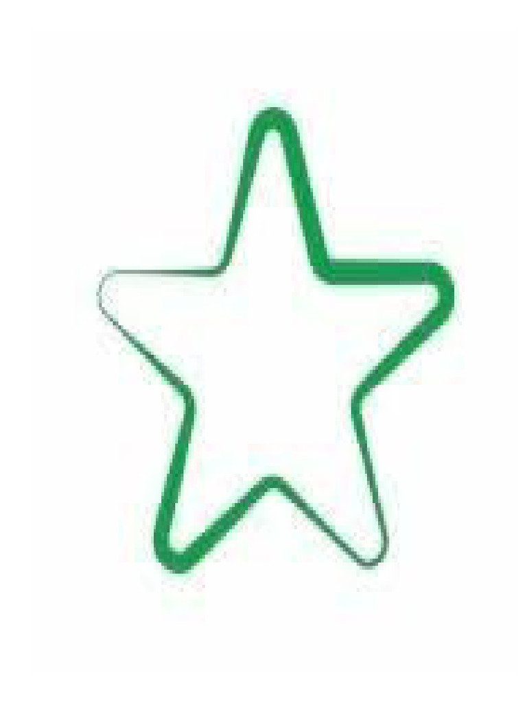 Estrela Com Contorno Verde | PDF